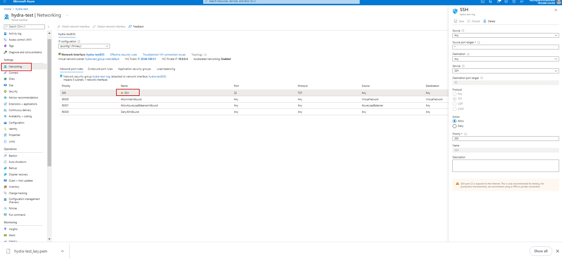 Azure Hydra VM Deployment